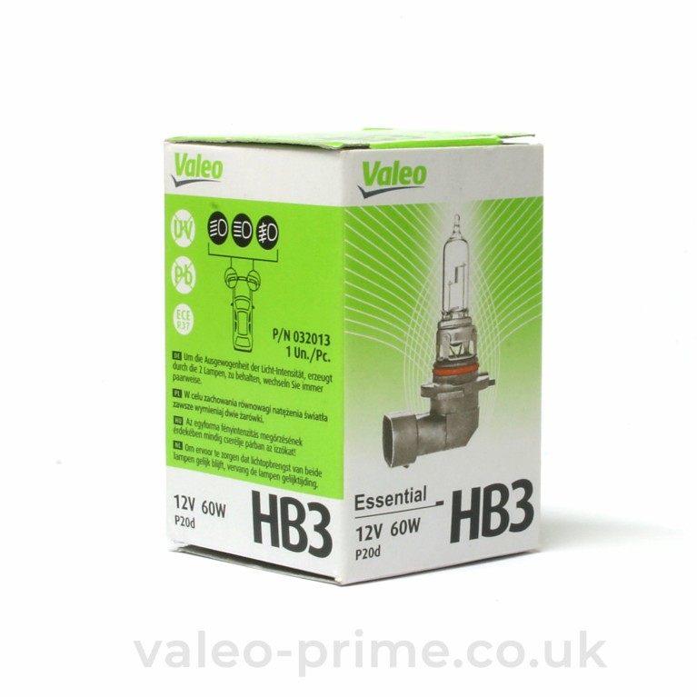 Valeo HB3 Bulb Essential P/N 32013 - 100 Pack